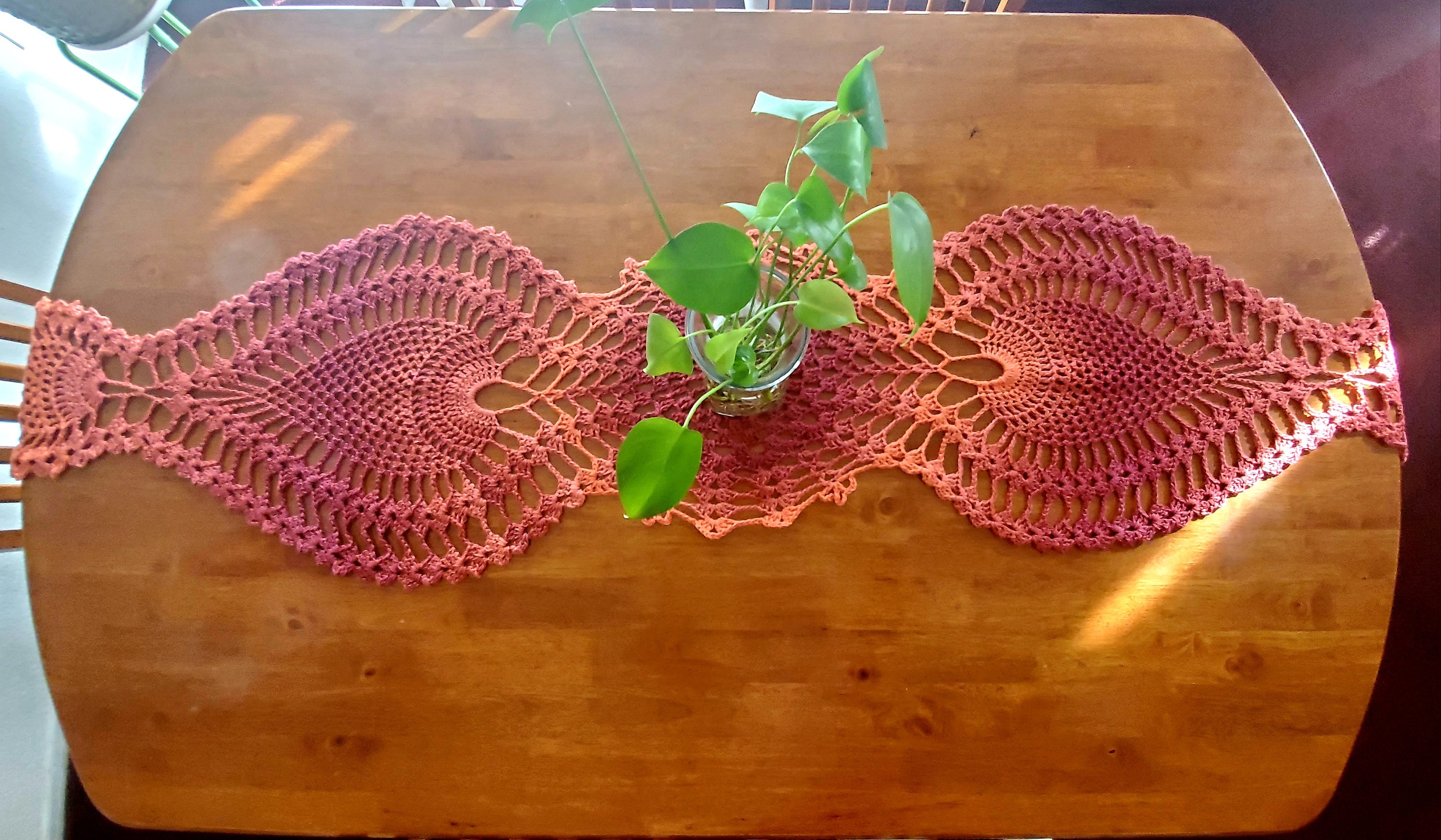 Handmade Large Crochet Table Runner - Etsy