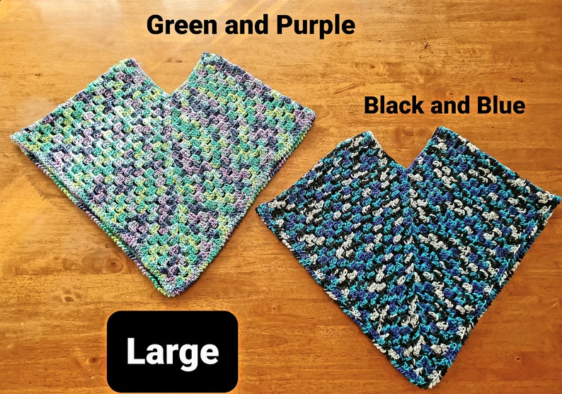 Kids Crochet Ponchos - MULTIPLE COLORS AVAILABLE - Refer to Sizing Info ...