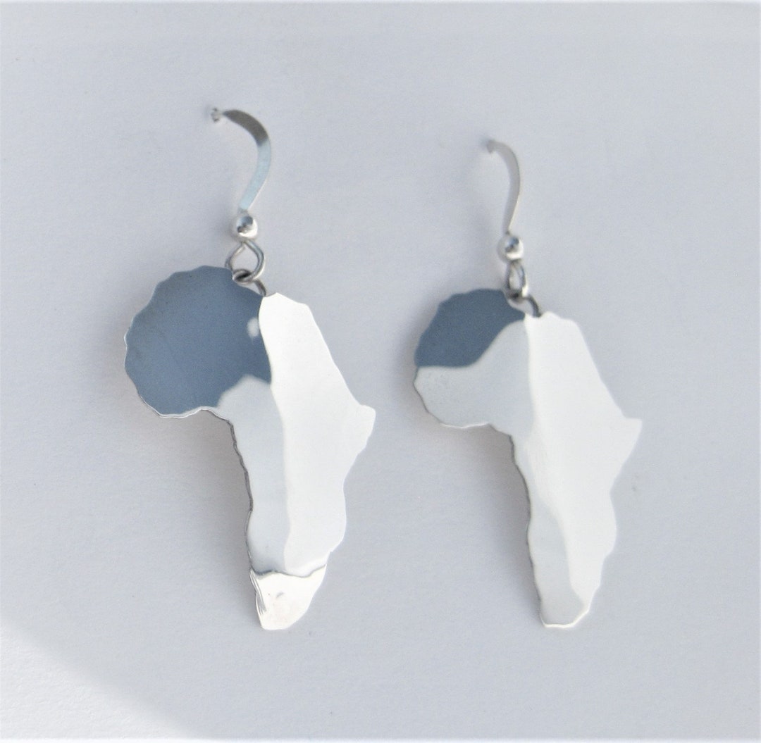 Africa Map Earrings - Etsy