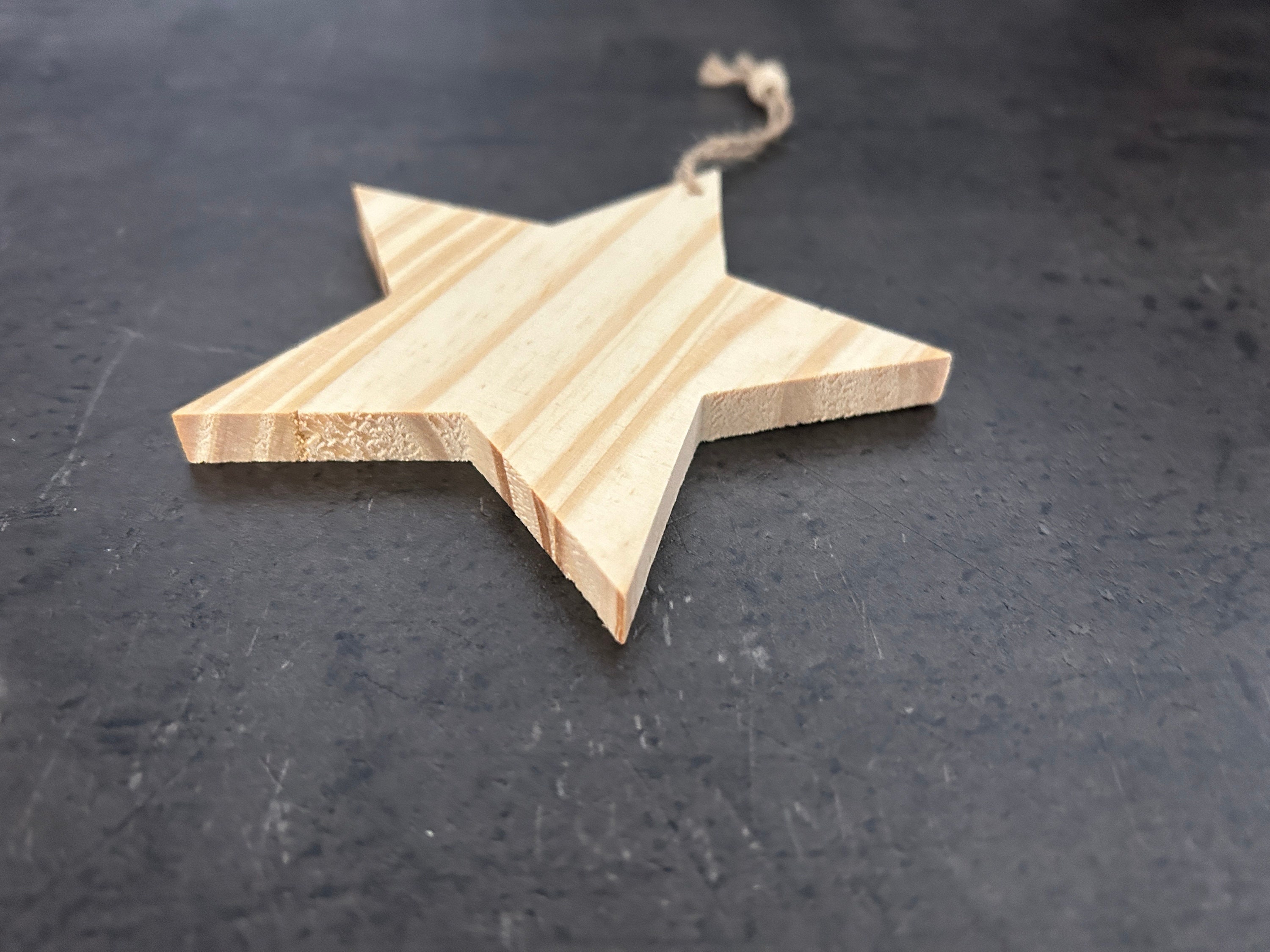 LIMITED EDITION - Wooden Star to Hang on the Tree - Personalized Wood ...