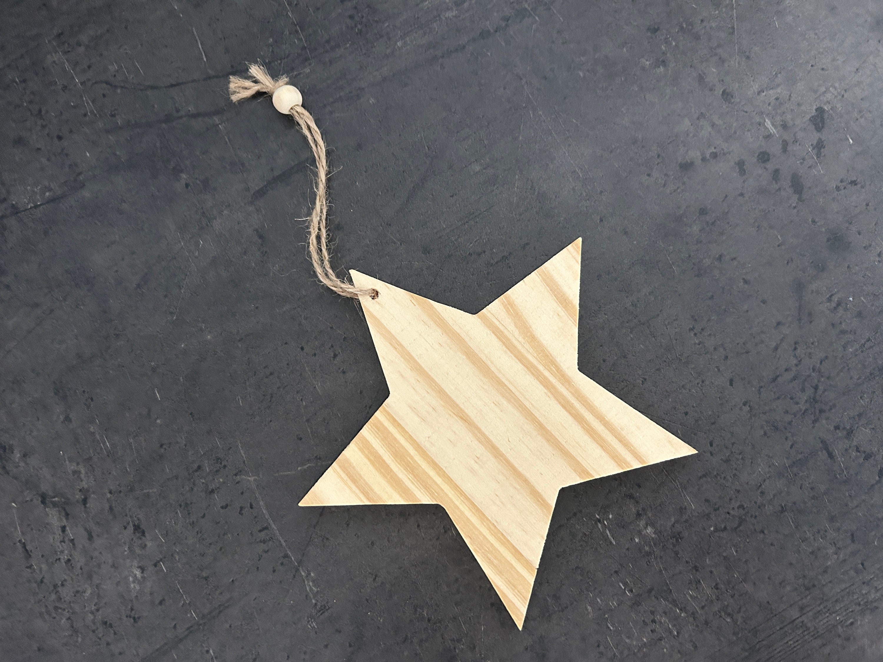 LIMITED EDITION - Wooden Star to Hang on the Tree - Personalized Wood ...