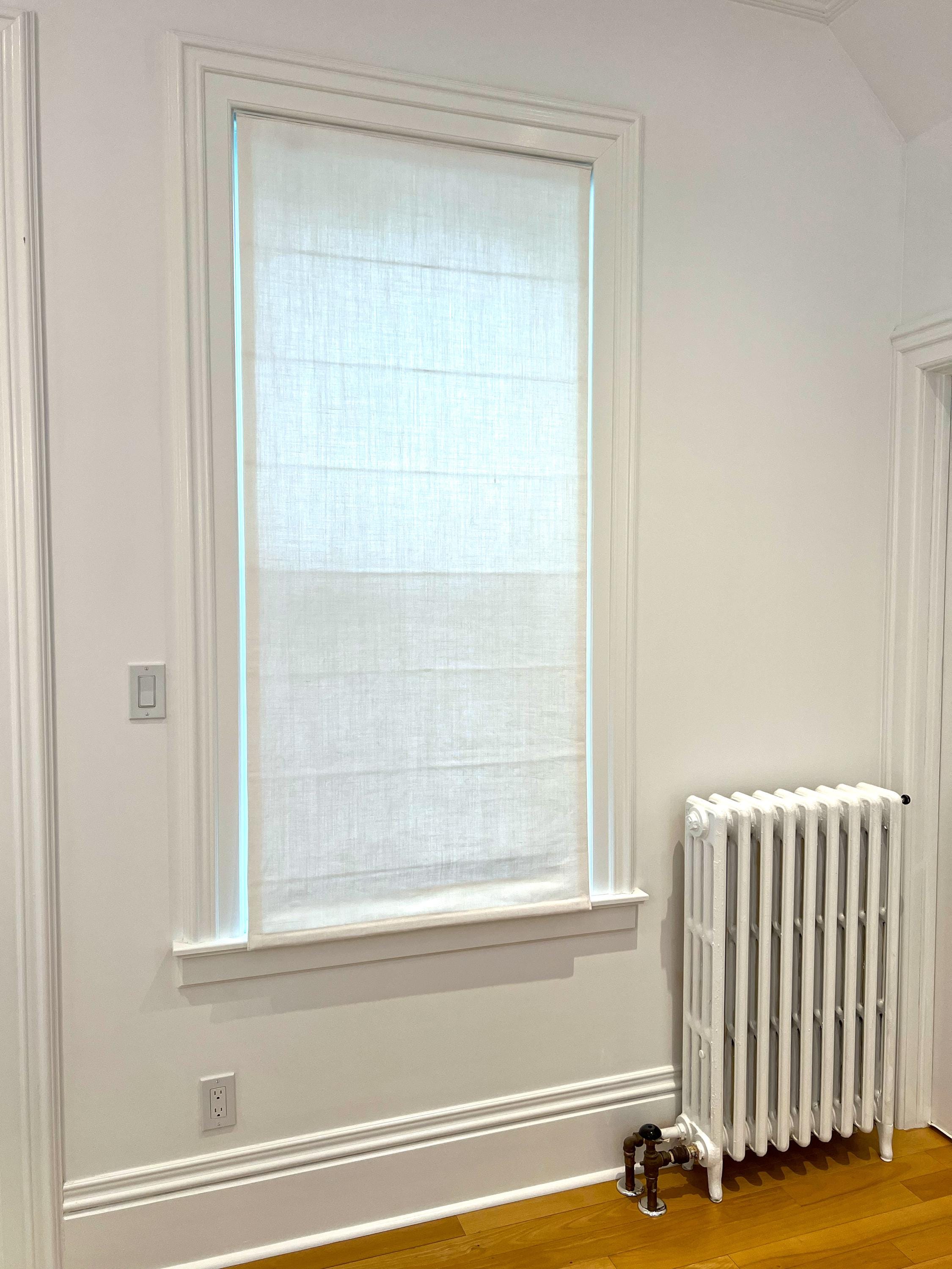 Custom Roman Shade, 100% Irish Linen, Relaxed Roman Shade, Roman Shade ...
