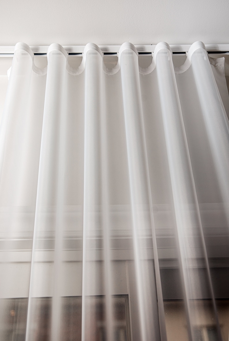 Ripple Fold Style Sheer Curtains empire Voile - Etsy