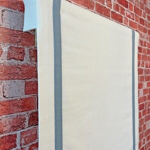 Custom Relaxed Roman Shade With 1" Border, 2" Inset | Chain Mechanism ...