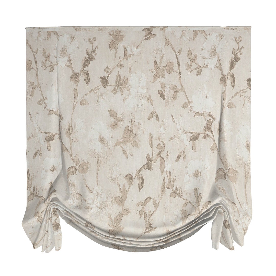 Custom Roman Shade, Tulip Shade "montrose", London Shade, Linen Roman ...