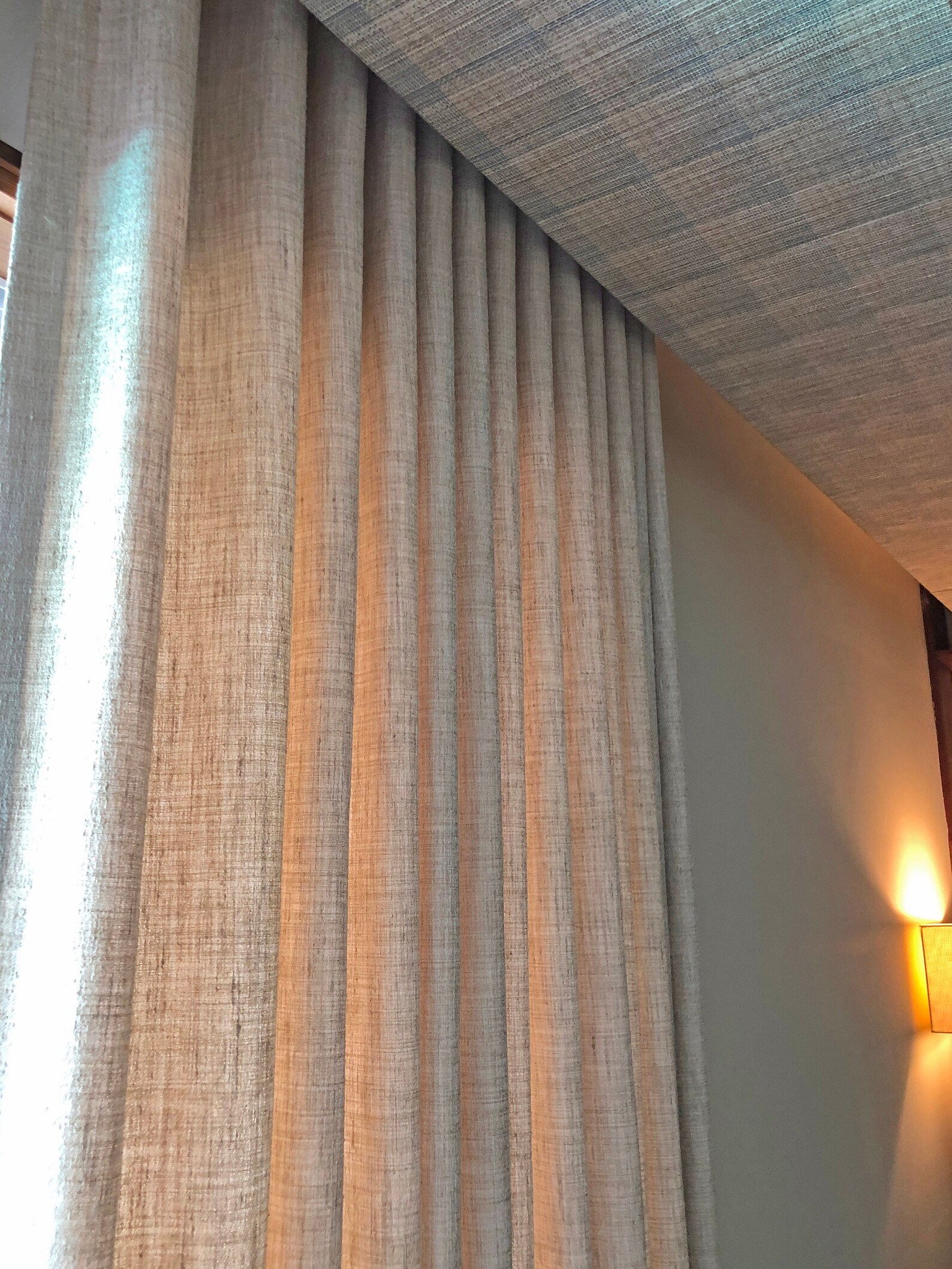 Custom Linen Drapery Panels, Linen Drapery wide, S-folds Style Curtains ...
