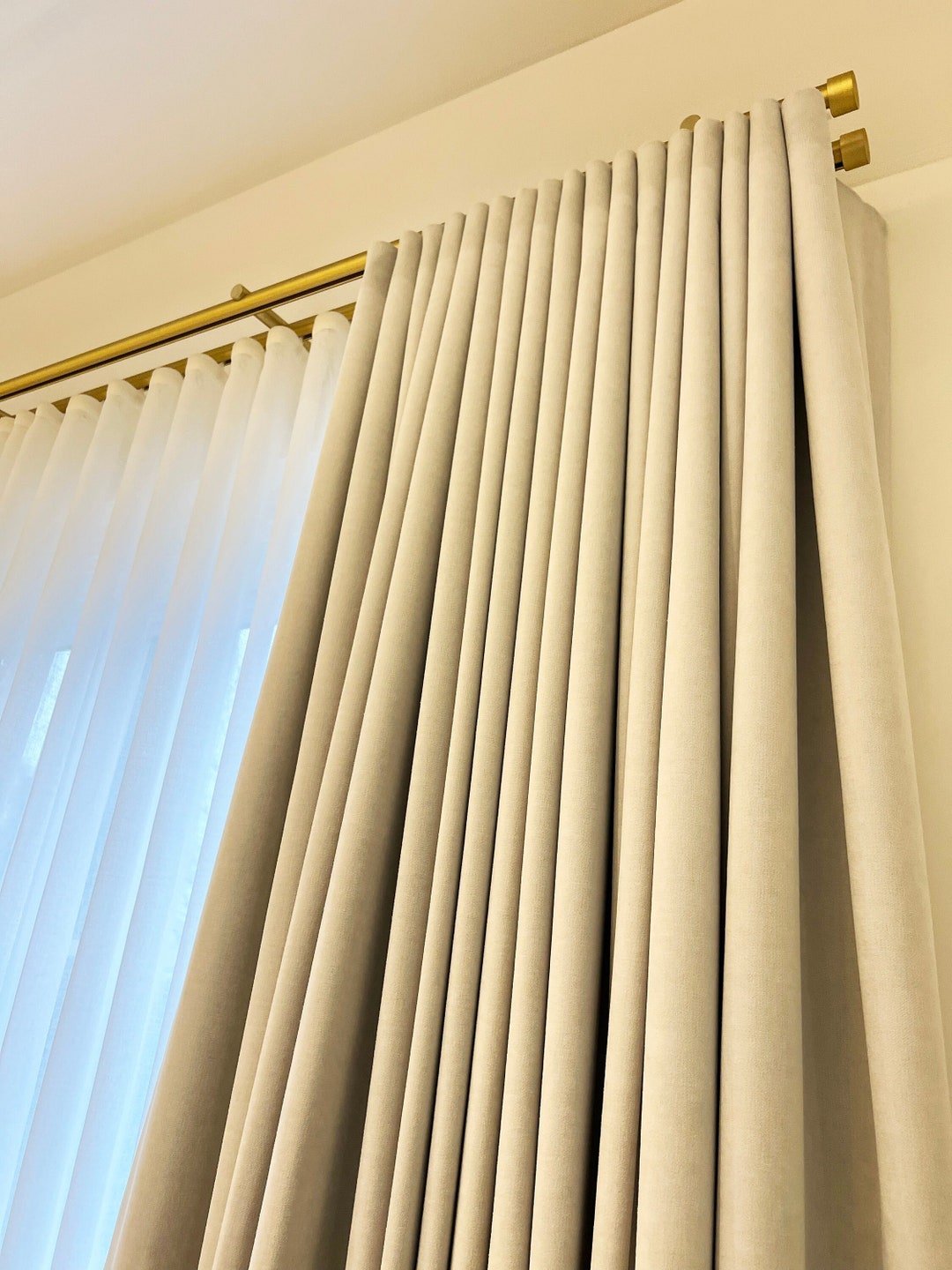 Custom Velvet Drapery, Velvet Drapery "promise", S-folds Style Curtains ...