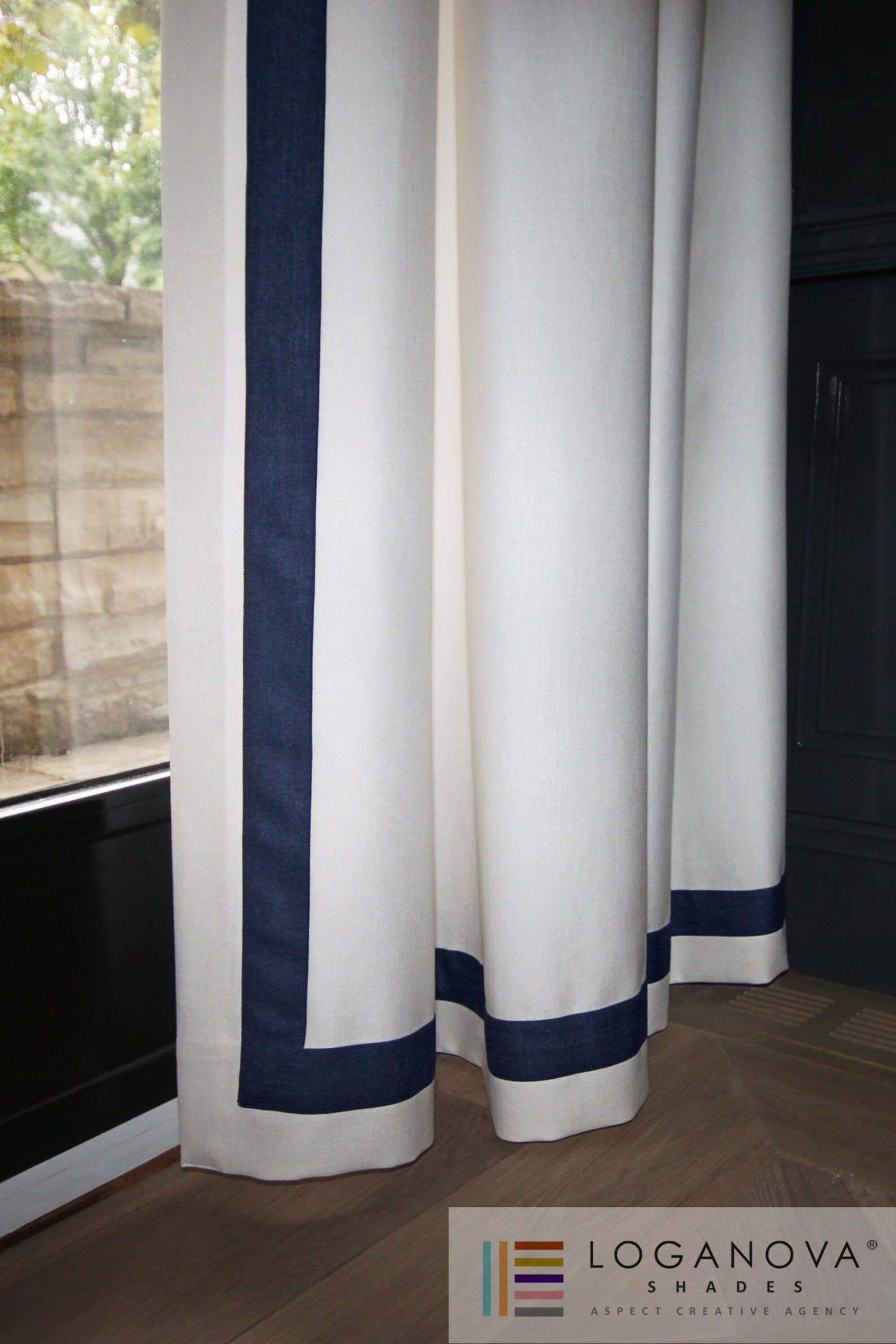 Custom Drapery Pinch Pleated Curtains Drapery With Borders - Etsy