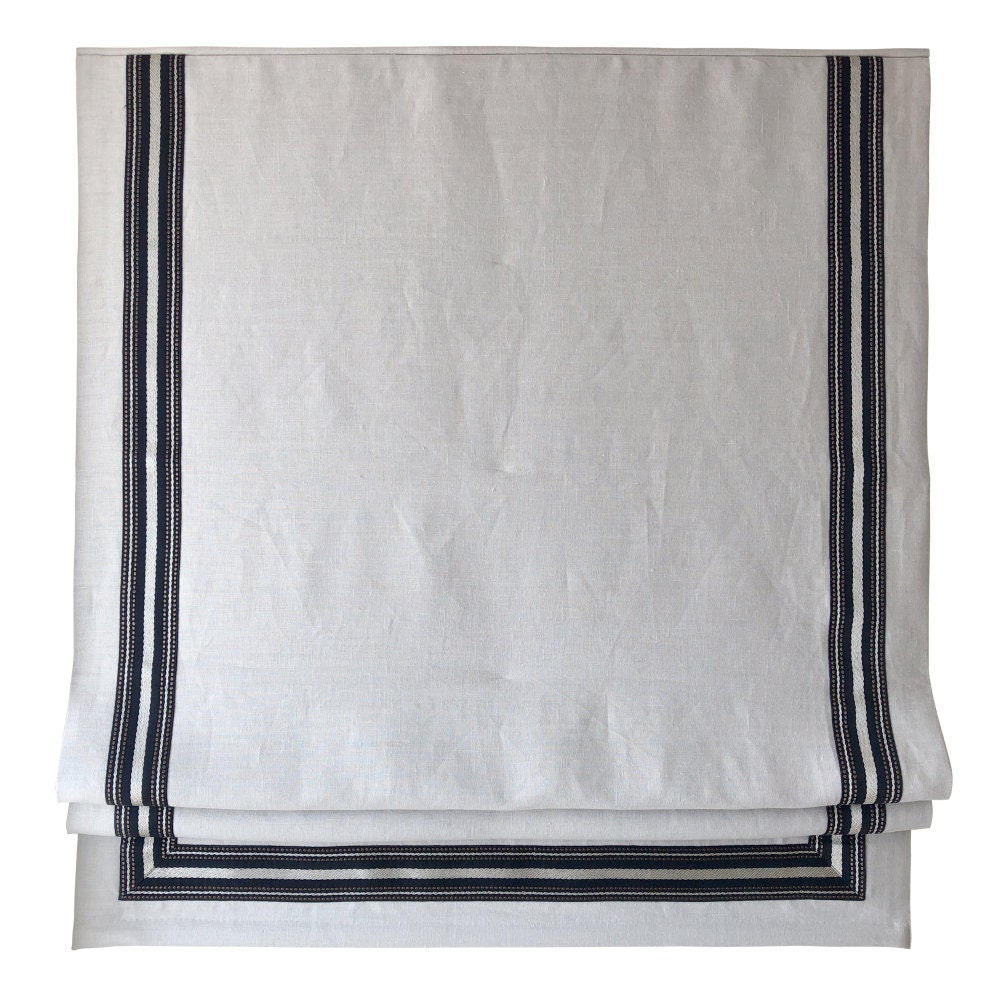 Custom Roman Shade, Relaxed Roman Shade "linenhouse", Roman Shade With ...
