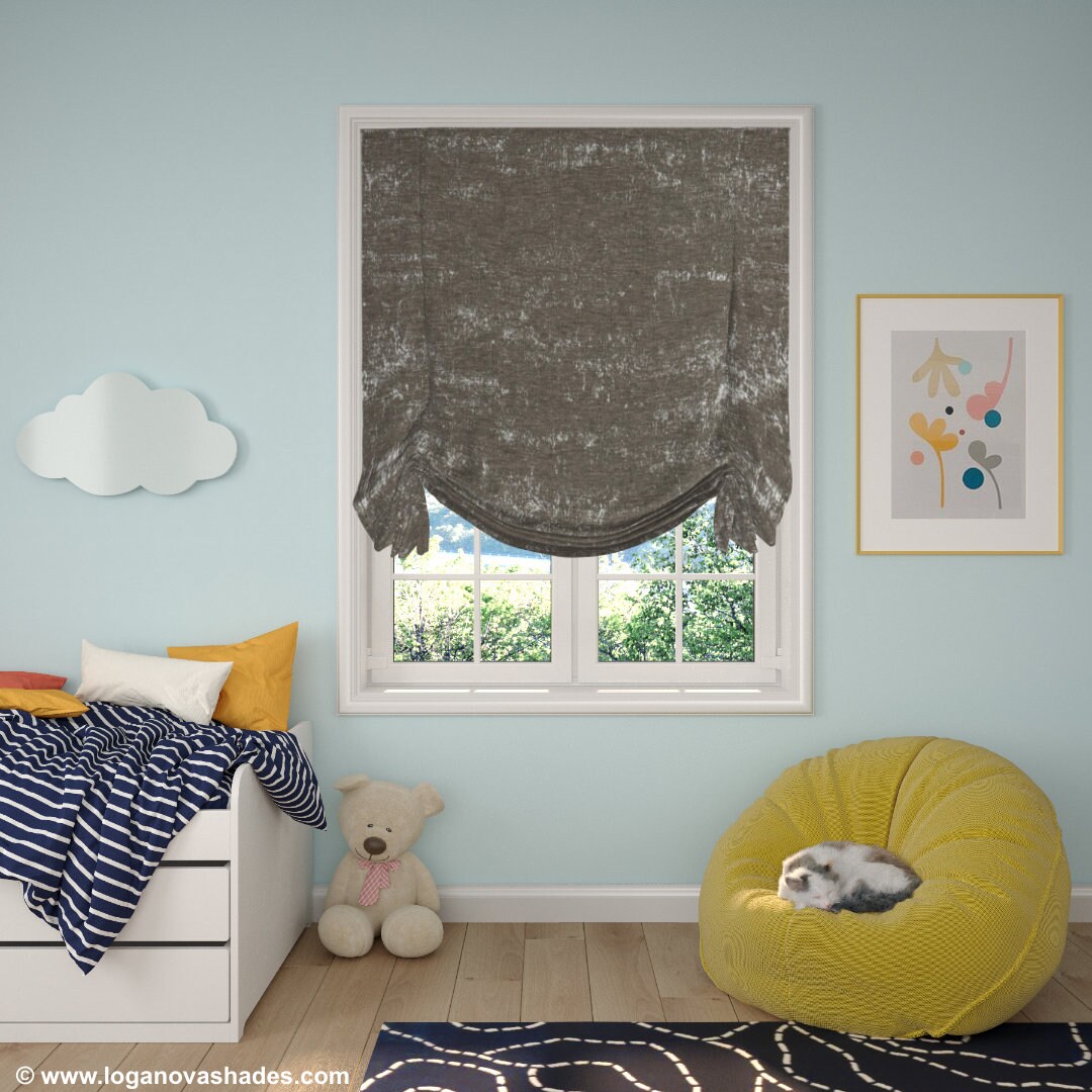 Custom Roman Shade, London Shade Butler, Tulip Shade With Chain ...