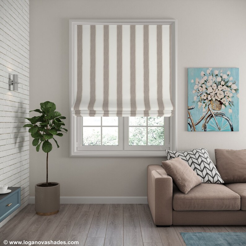 Custom Roman Shade chamberlain Relaxed Roman - Etsy