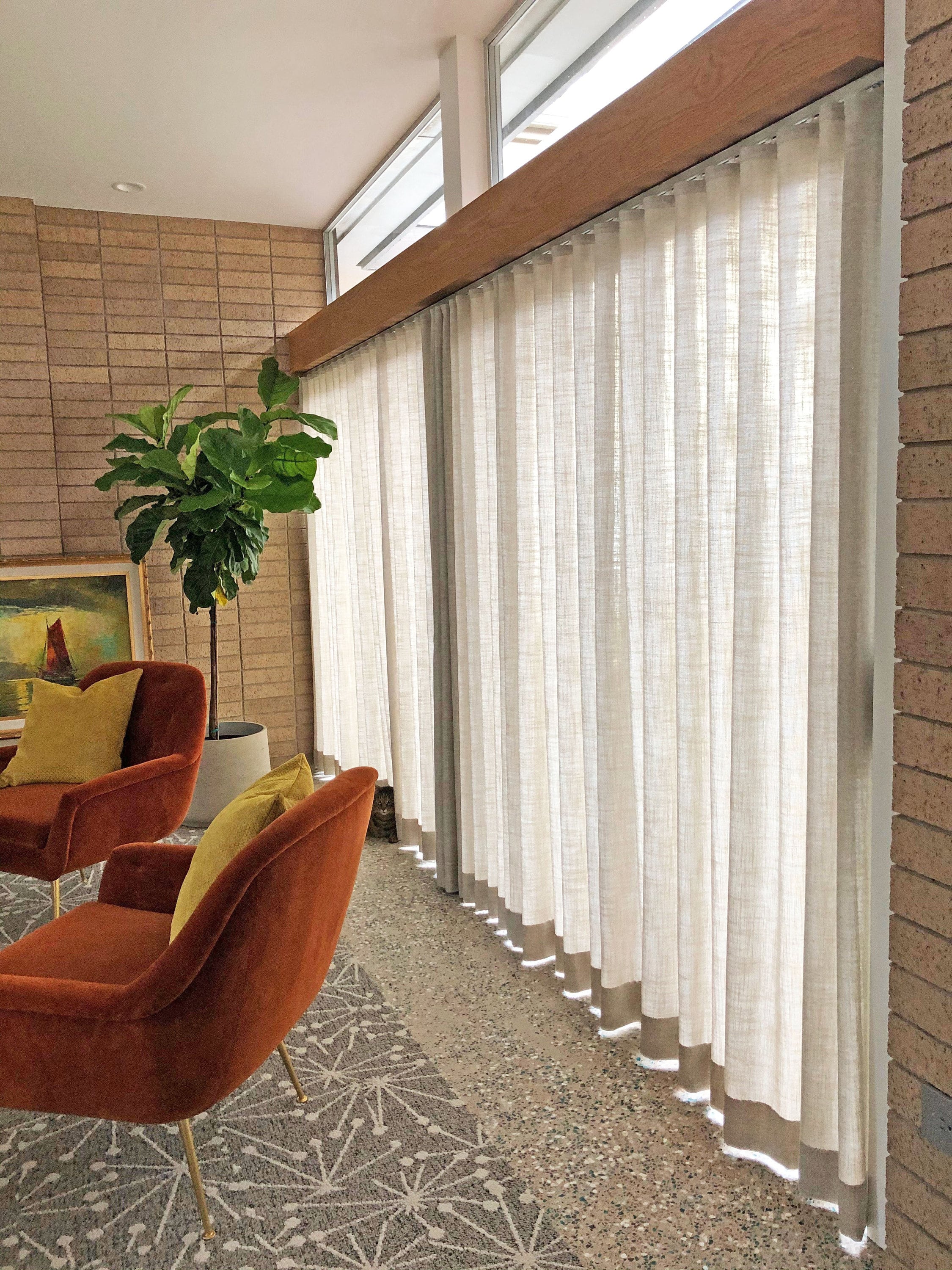 Custom Drapery, Fabric Toronto, S-fold Style, Semi-sheer Drapery ...