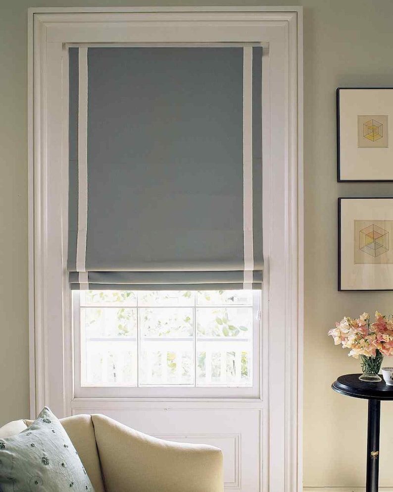 Relaxed Roman Shade, Custom Roman Shade "provence", Roman Shade Custom ...