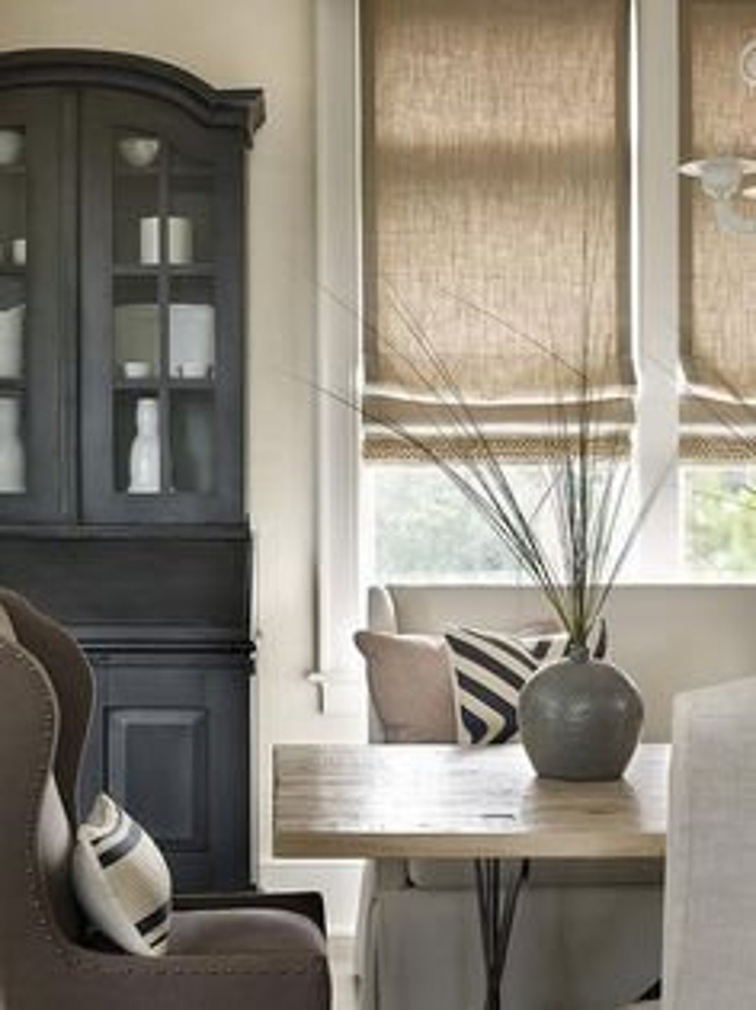 Custom Roman Shade, 100% Irish Linen, Relaxed Roman Shade, Roman Shade ...