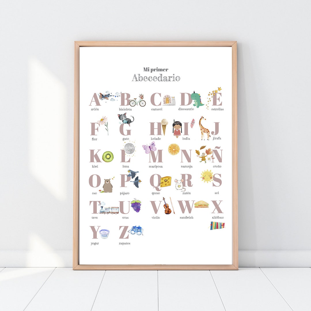 Spanish Alphabet Sheet / Alphabet Print / Digital Download, Digital ...