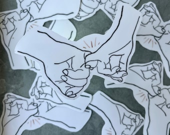 Pinky Promise Vinyl Decal Laptop Water Bottle Car Decal Waterproof ...