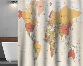 Polyester Map Fabric - Etsy