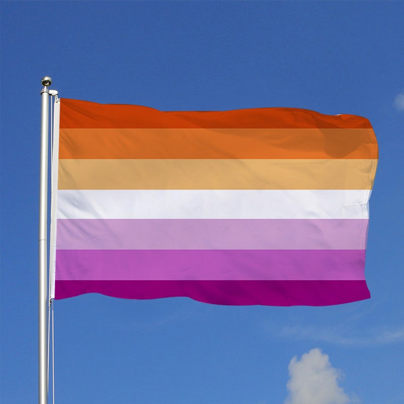 Rainbow Flag 3x5 Feet Lesbian Pride Flag Decor For Home House Etsy