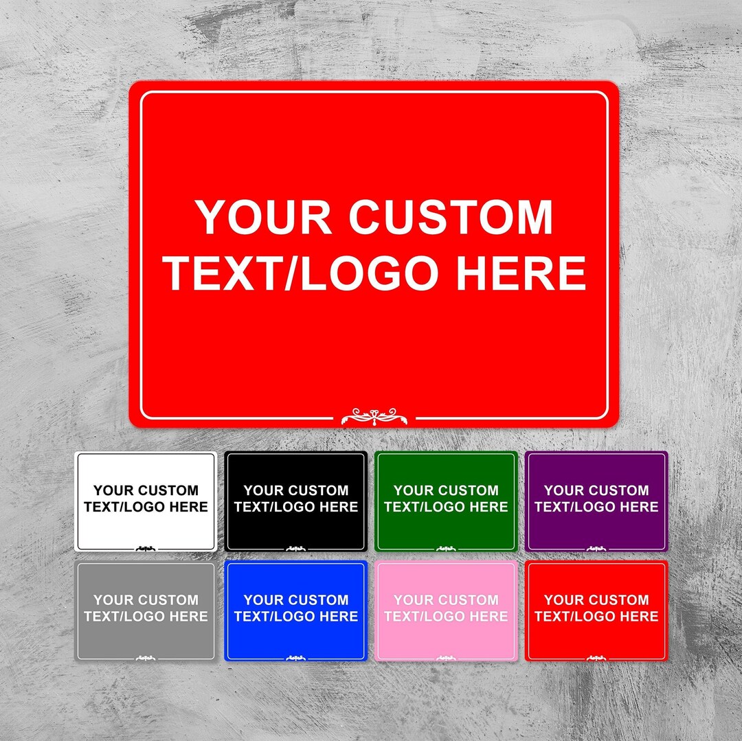 Custom Outdoor Metal Sign, Personalized Aluminum Signs, Aluminum Metal ...