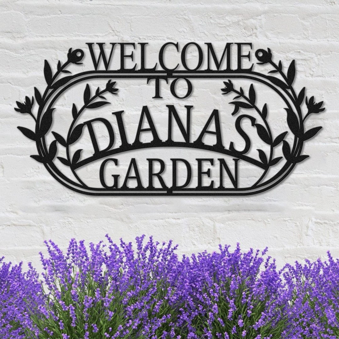 Personalized Garden Sign,metal Garden Stake Sign, Metal Garden Sign ...