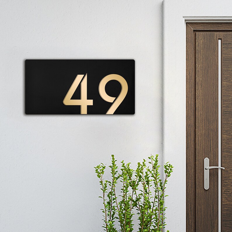 Personalised Modern House Sign Custom Contemporary Home - Etsy