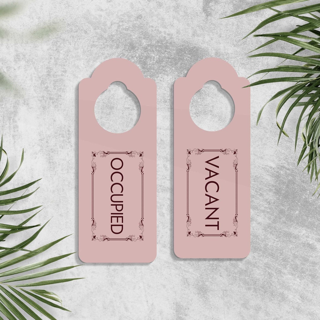 Vacant Door Hanger,occupied Doorknob Sign,reversible Door Knob Hanging ...