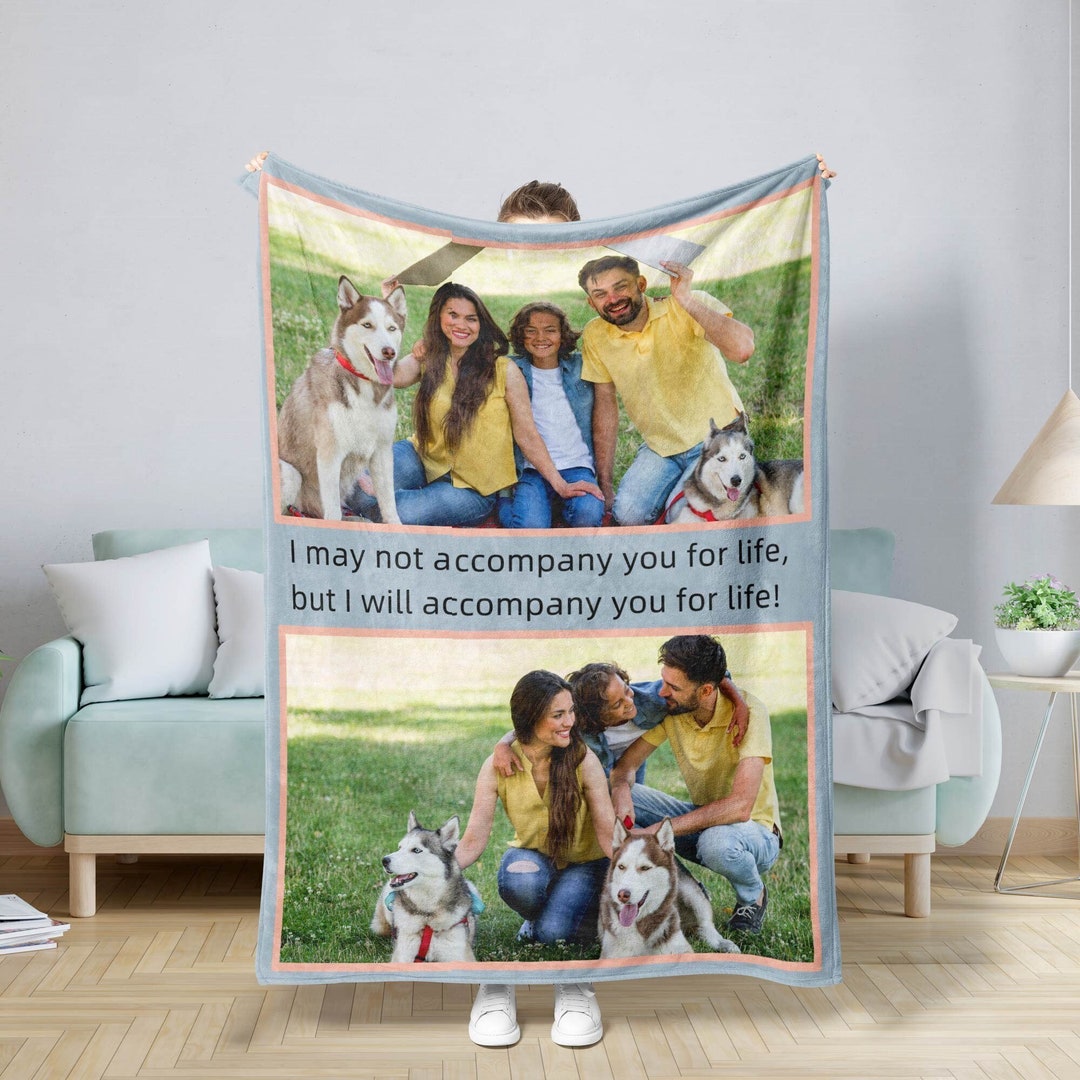 Custom Photo Blanket,personalized Memorial Blankets,photo Collage ...