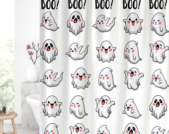 Halloween Ghost Shower Curtains - Etsy