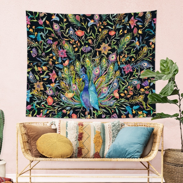 Floral Tapestry - Etsy