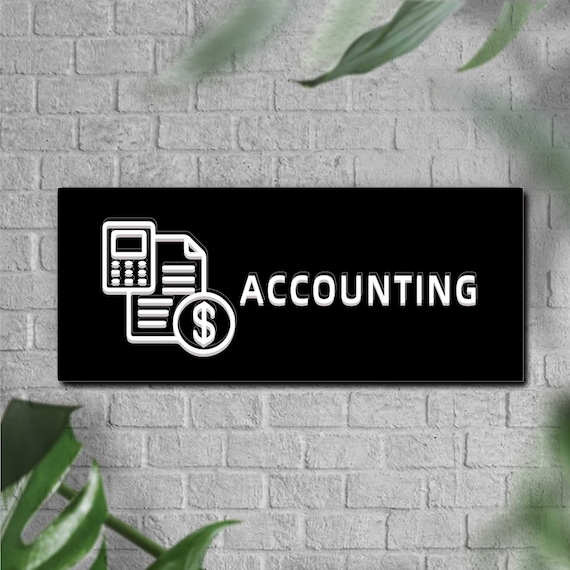 Accounting Department Sign
