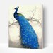 Paint by Numbers DIY Kit Blue Peacock-creative Wall Art Handmade Gift ...