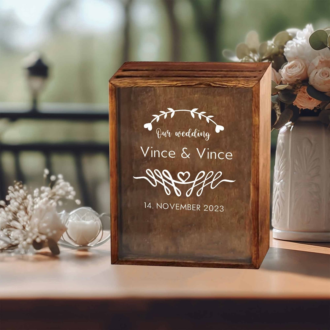 Personalized Wedding Card Box,wedding Money Box,keepsake Card Box ...