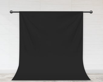 Deep Black Solid Photography Backdrop Seamless - Etsy