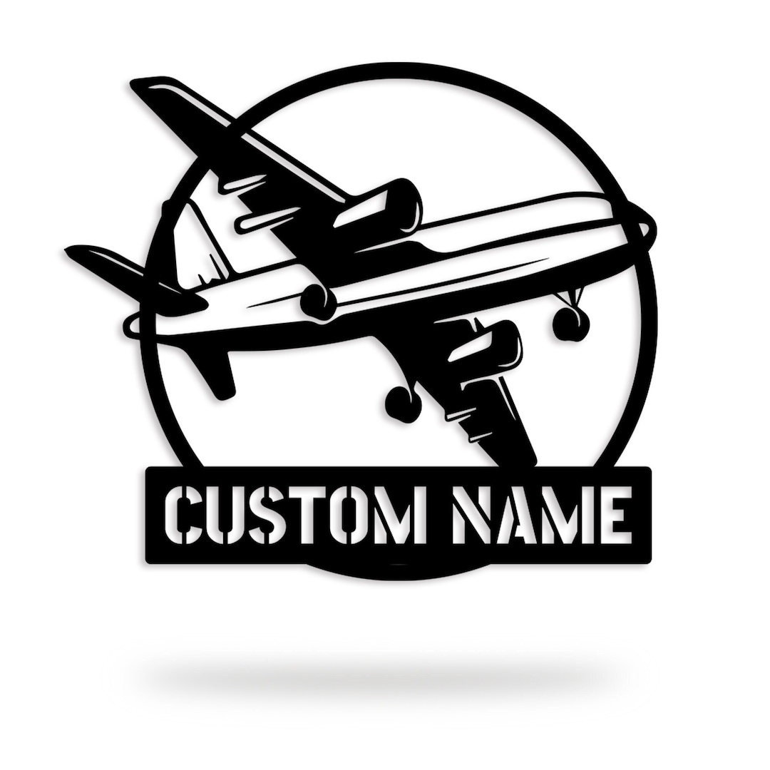 Custom Name Aircraft Metal Sign,personalized Airplane Sign Aviation ...