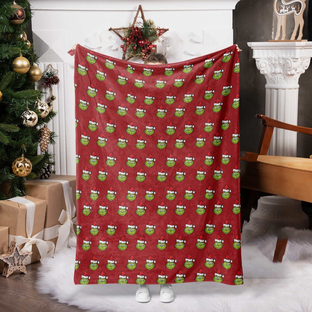 Grinch Christmas Blanket,grinch Blanket,christmas Baby Blanket,funny ...