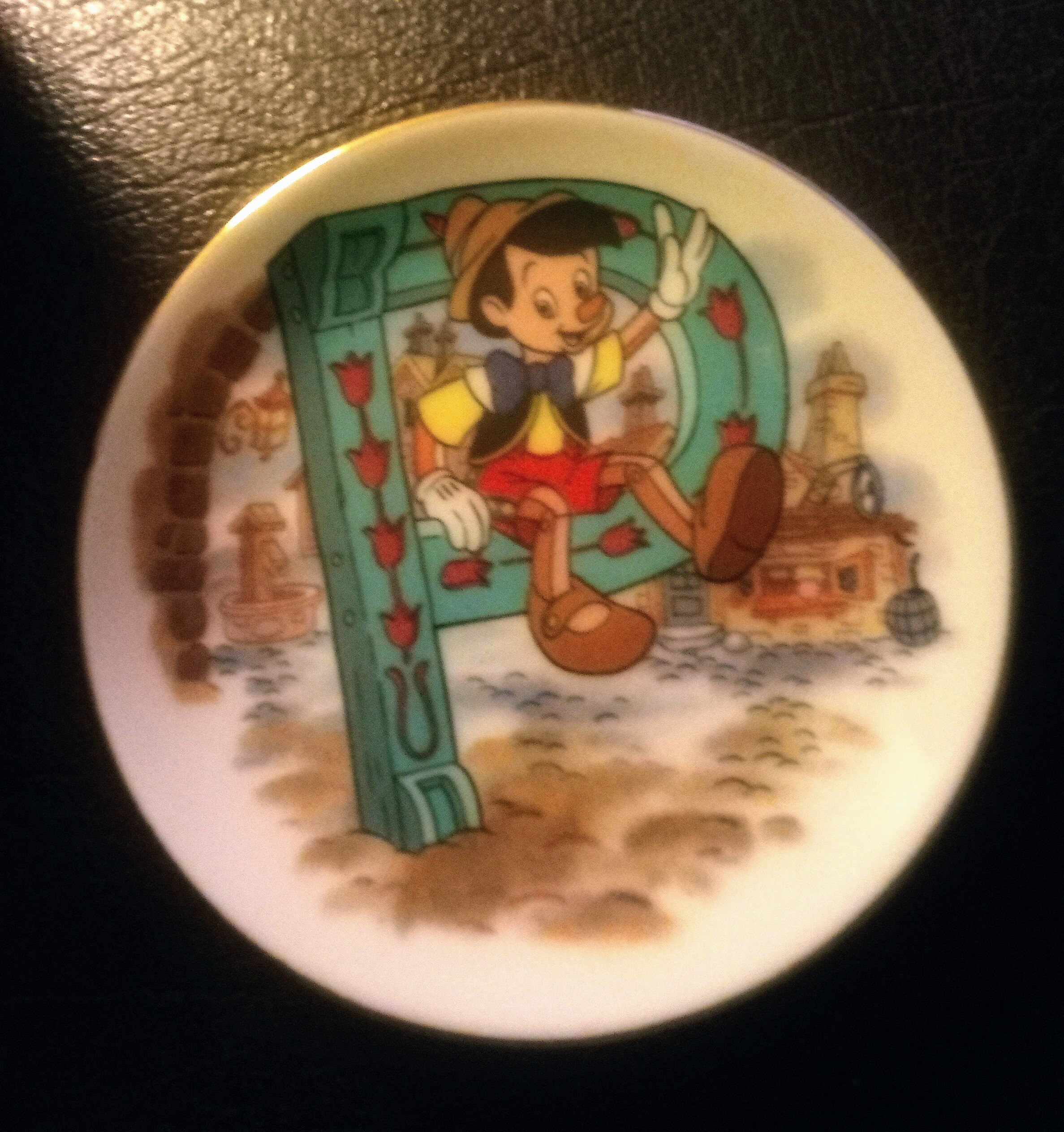 Disney's Alphabet p Pinocchio Miniature Plate - Etsy