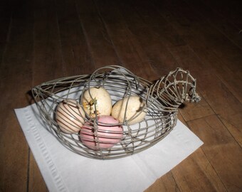 Wire Chicken Egg Basket - Etsy