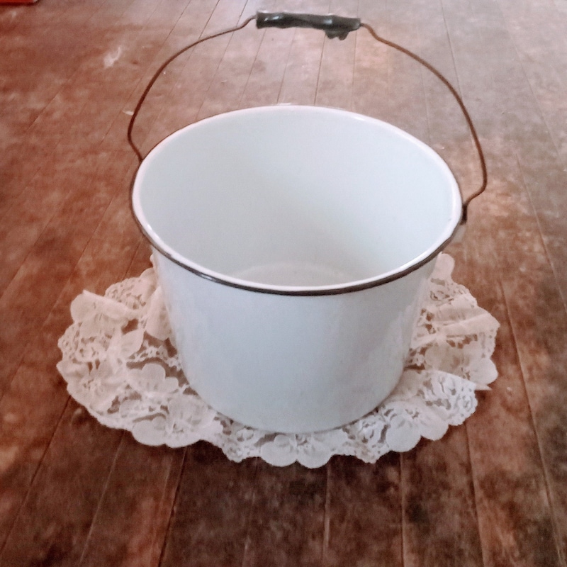 White Enamelware - Etsy