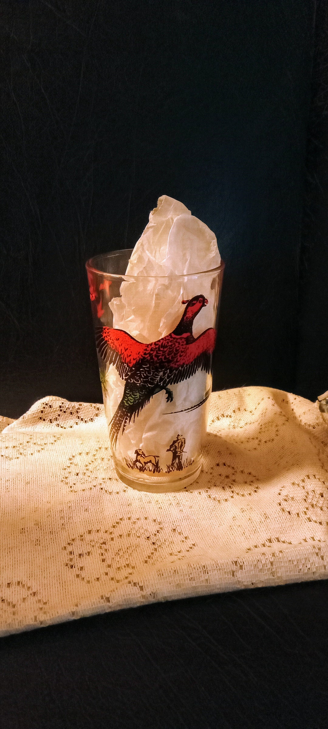 Hazel Atlas-hunting Dog and Pheasants in Flight Glass - Etsy