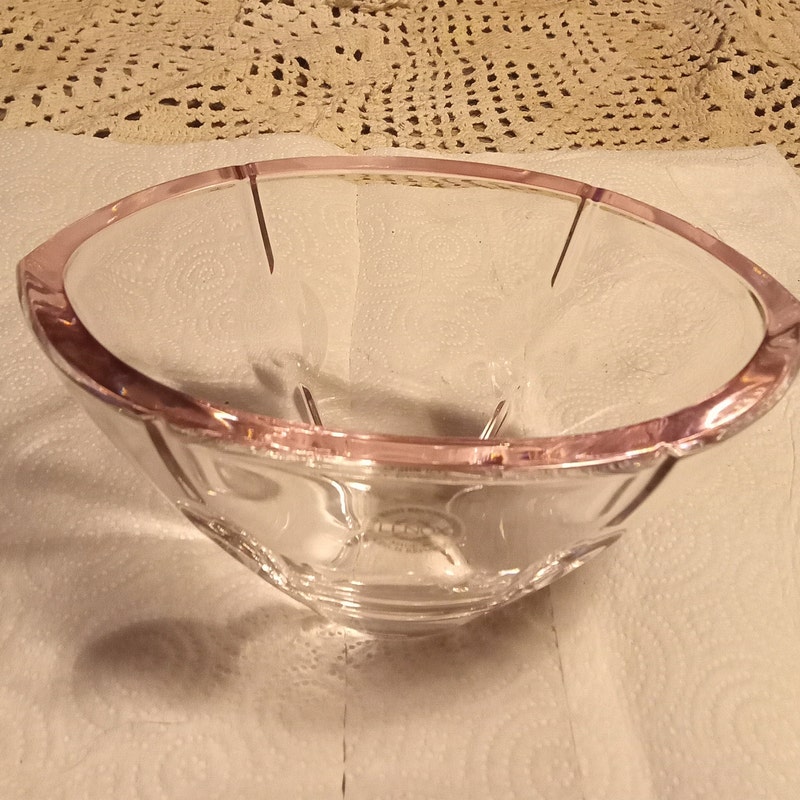 Pink Lenox Candy Bowl - Etsy