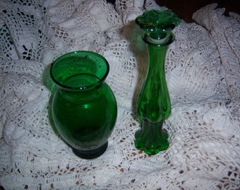 Avon Green Vase | Etsy