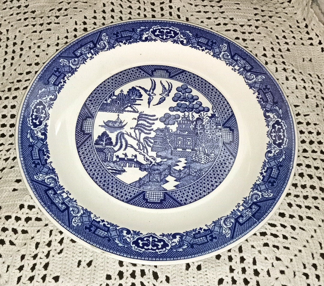 Willow Ware Royal China Chop Plate--round Platter 12" - Etsy