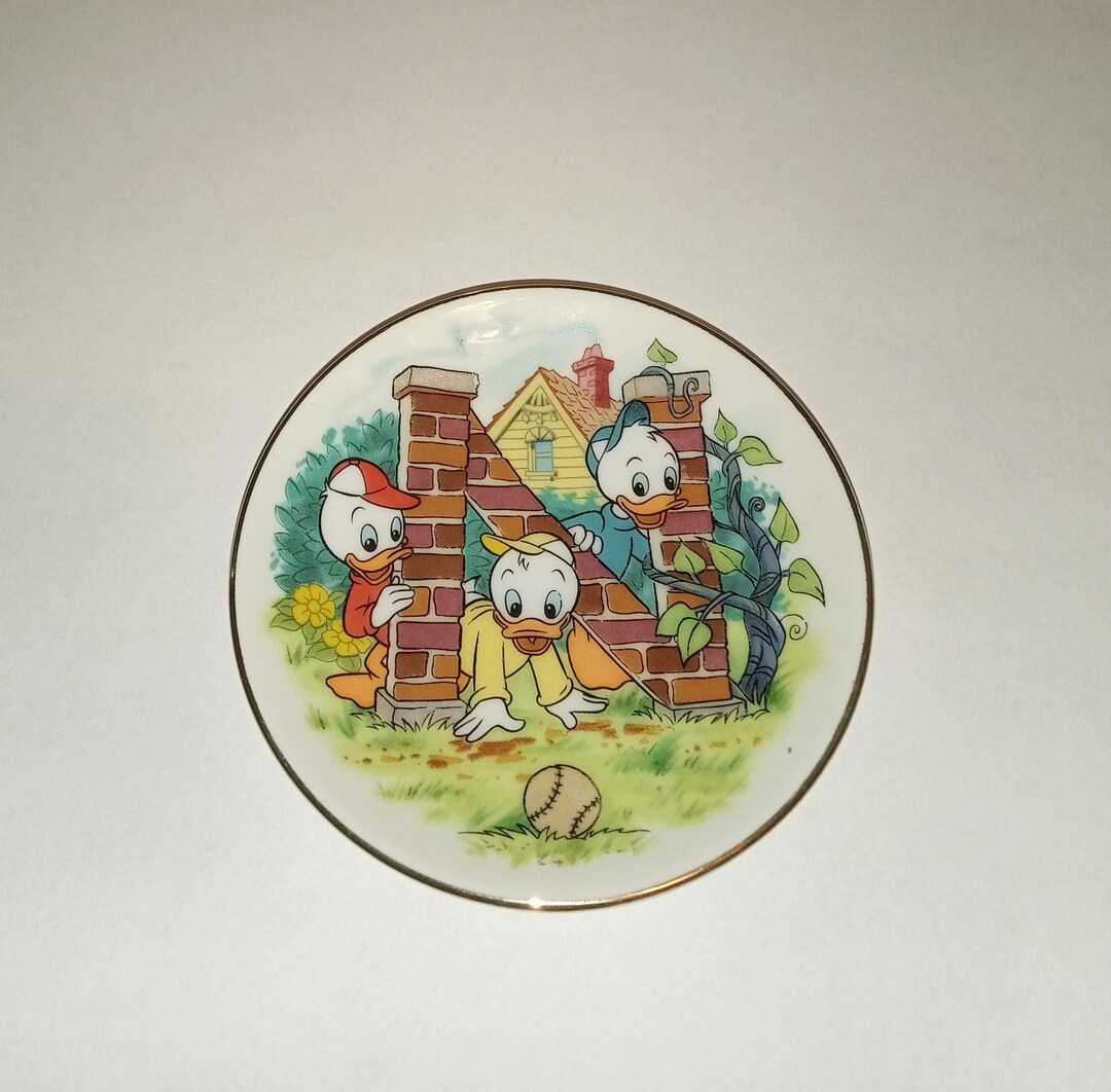 Disney Alphabet "n" Huey Dewey-louie Miniature Plate - Etsy