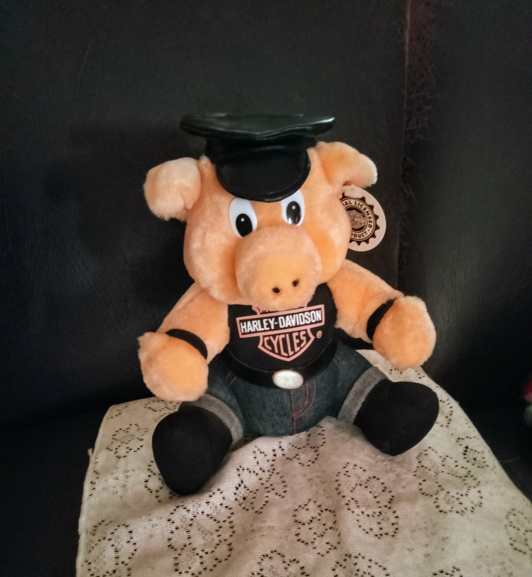 Harley Davidson Hog Biker Stuffed Mascot - Etsy