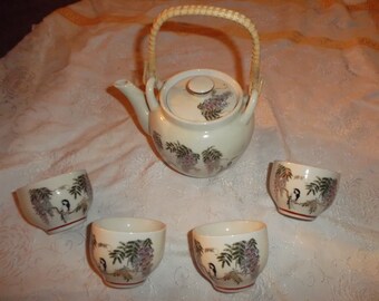 Chinese Bird Tea Set - Etsy
