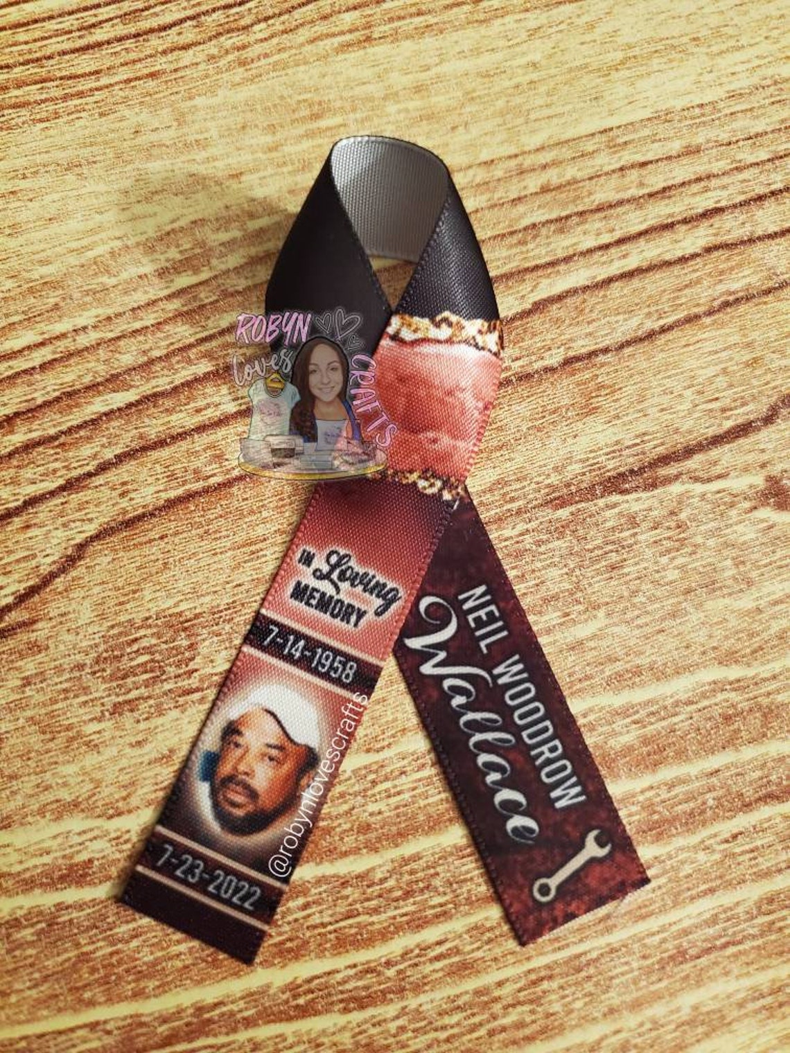 Custom Memorial Ribbons or Heavenly Birthday Ribbons - Etsy