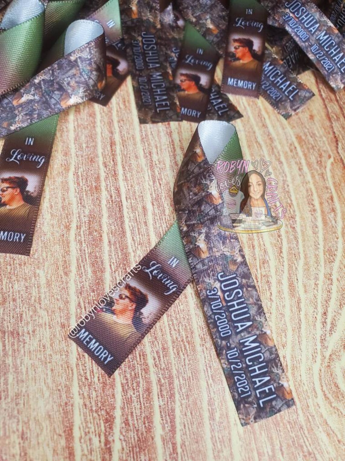 Custom Memorial Ribbons or Heavenly Birthday Ribbons - Etsy