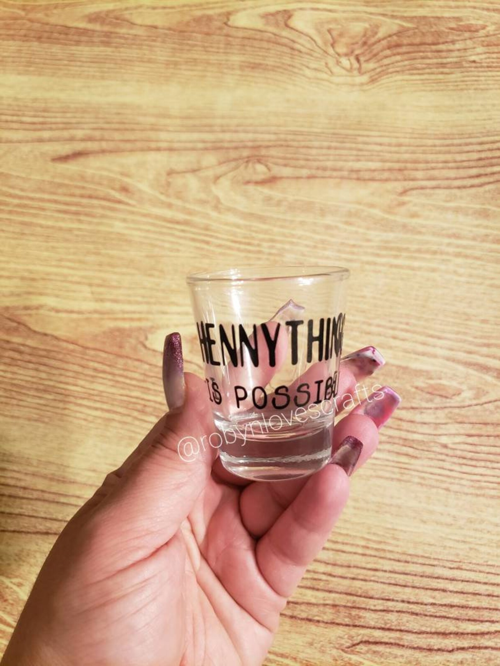 Shot Glass hennything is Possible - Etsy