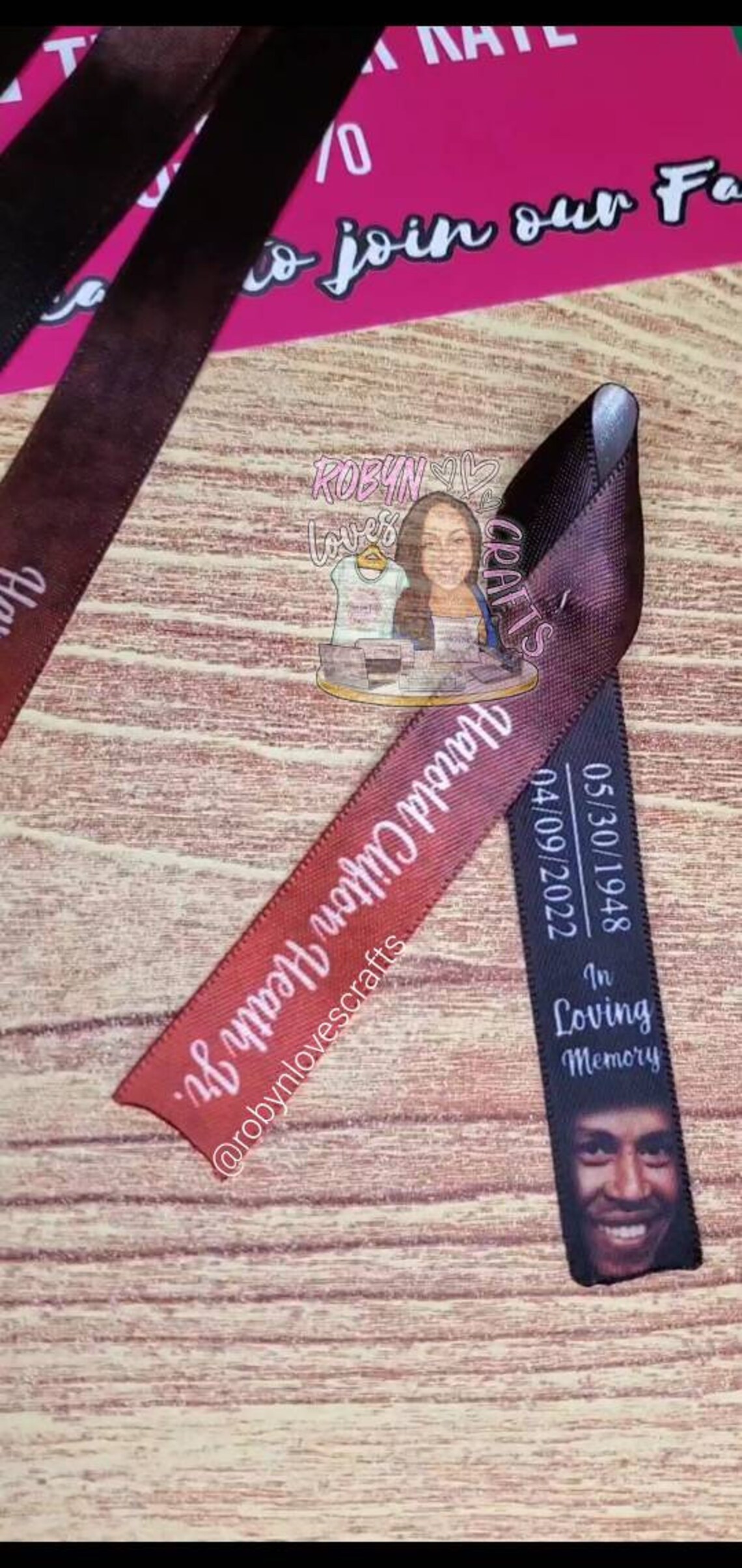 Custom Memorial Ribbons or Heavenly Birthday Ribbons - Etsy