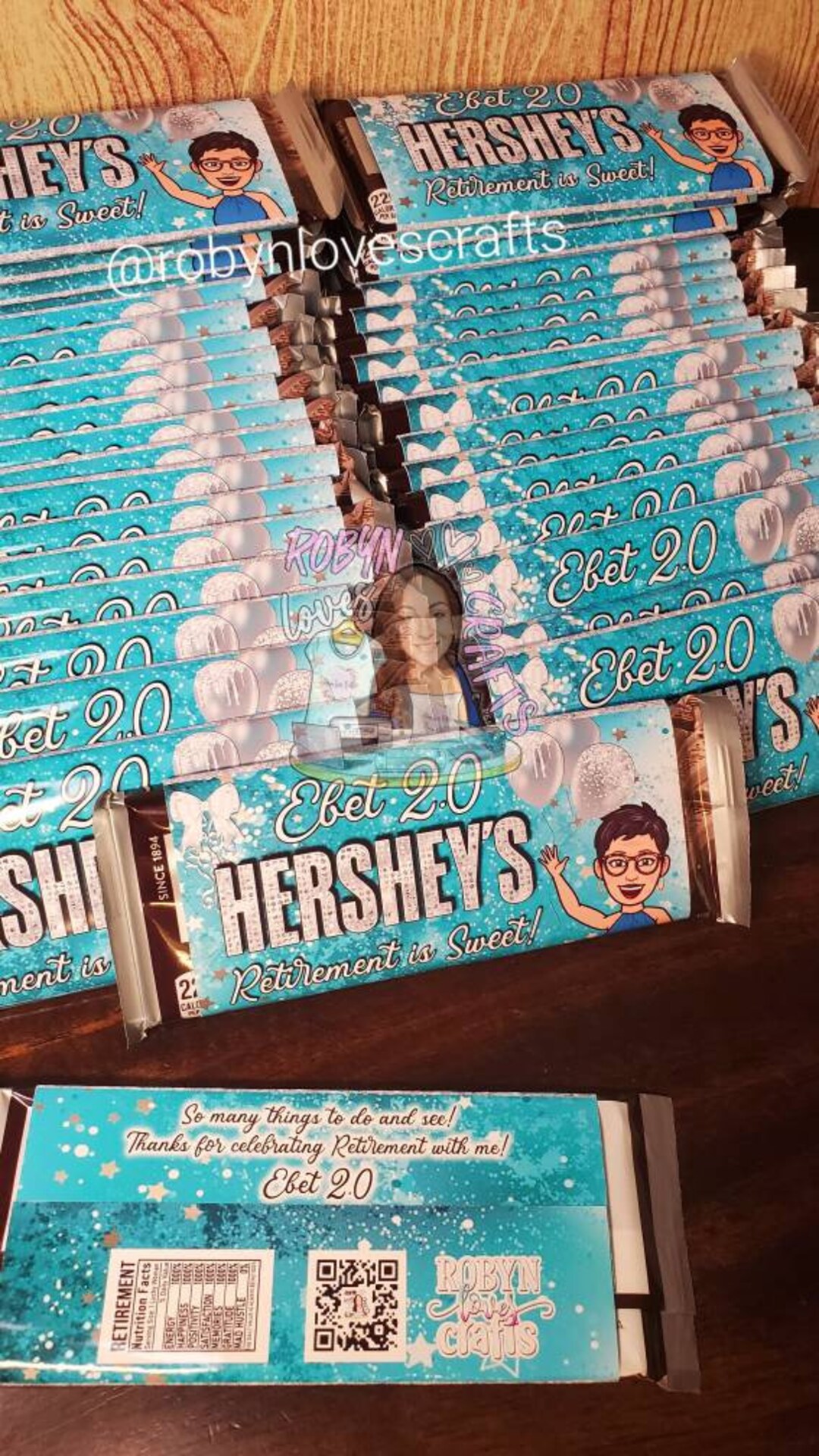 Custom Hershey Bar Wrapper Party Favors - Etsy